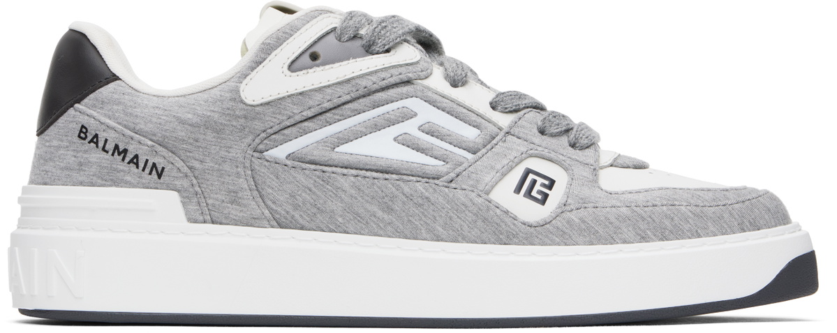 Balmain Gray B-Court Skate Sneakers Balmain
