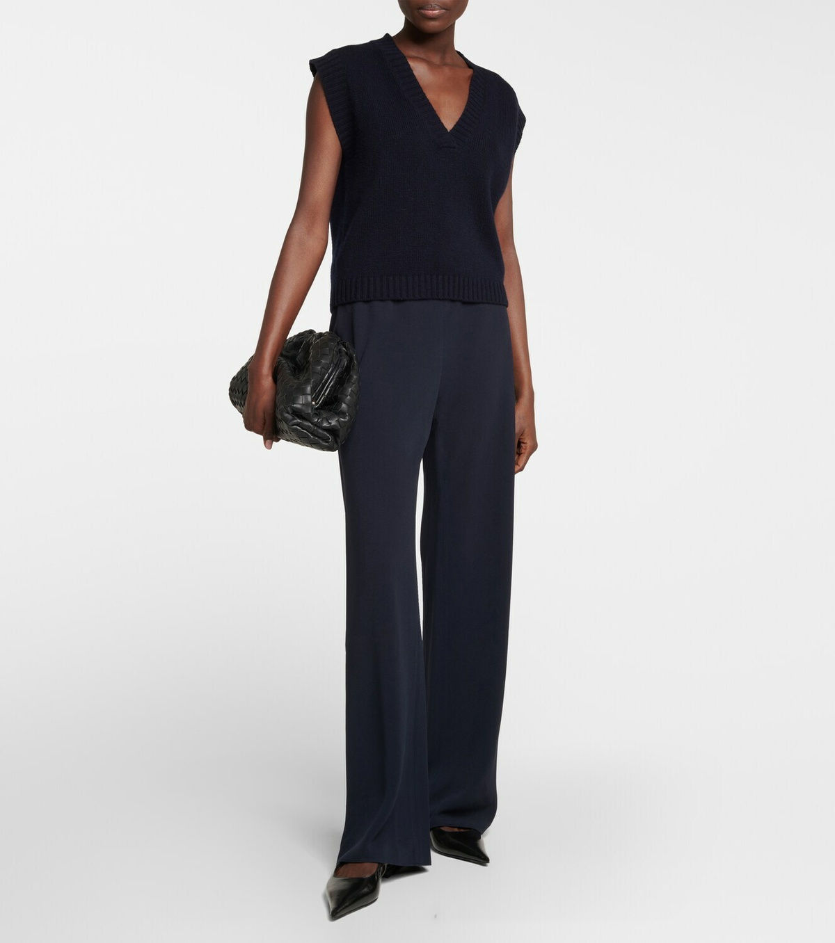 Vince - High-rise crêpe pants Vince