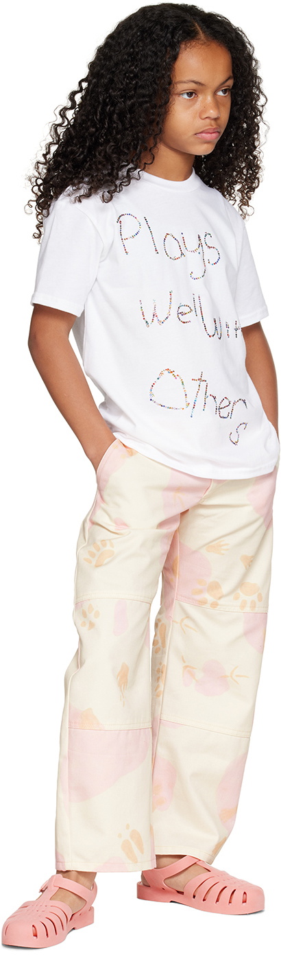 Collina Strada SSENSE Exclusive Kids White T-Shirt Collina Strada