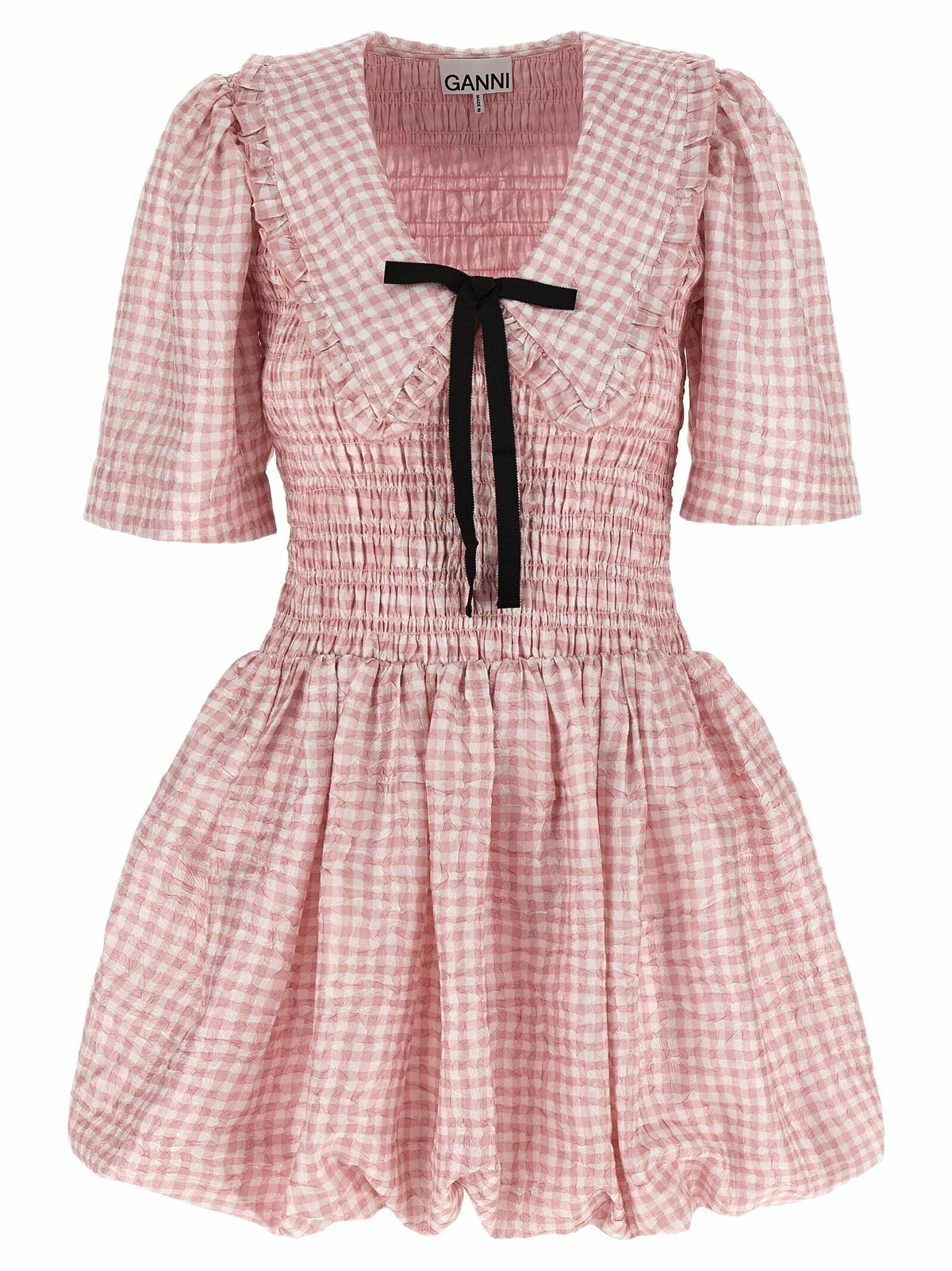 Ganni pink Check Dress GANNI