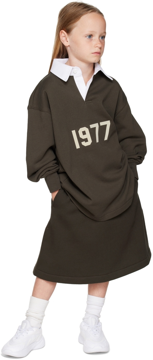 Essentials Kids Gray '1977' Rugby Polo Essentials