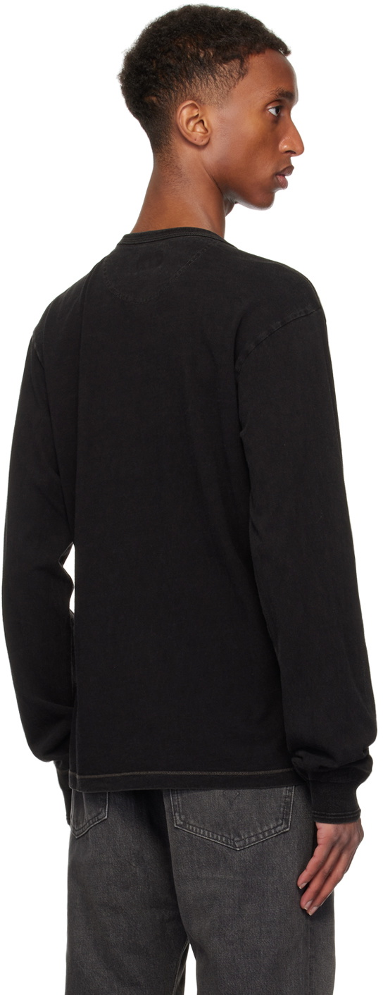 RRL Black Jersey Henley RRL