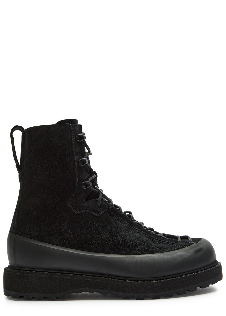 Stone Island Suede Hiking Boots Black Stone Island