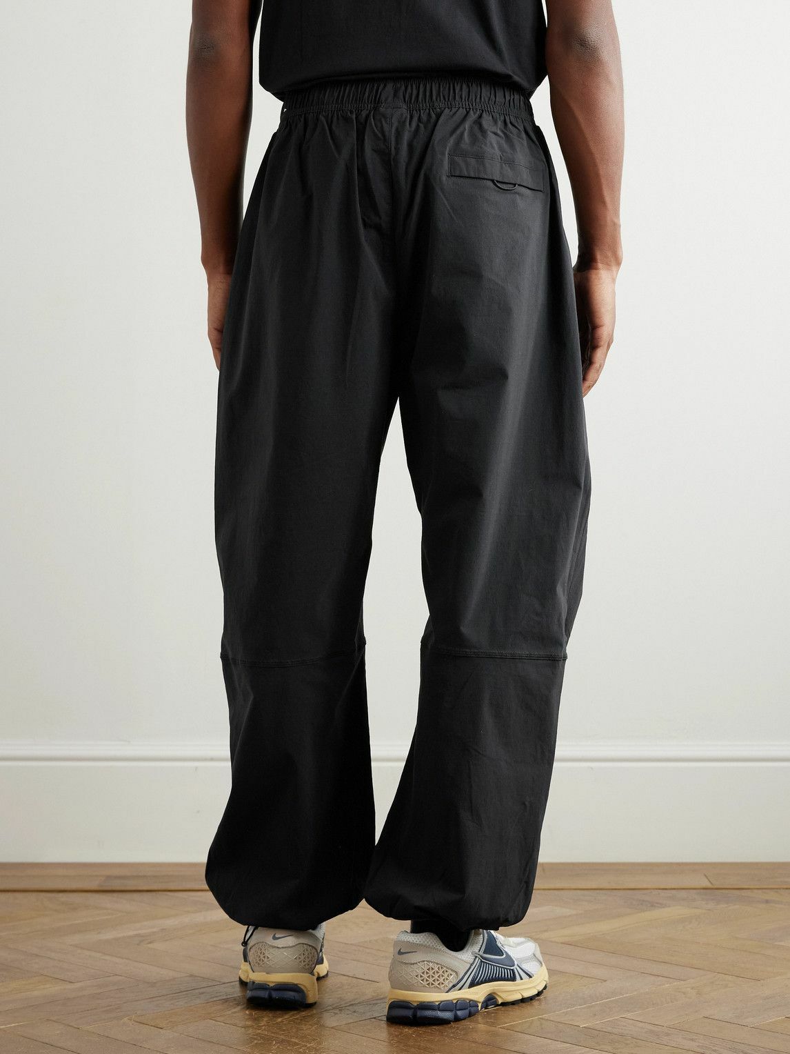 Nike - Wide-Leg Logo-Embroidered Stretch-Shell Track Pants Nike - Wide-Leg Logo-Embroidered Stretch-Shell Track Pants