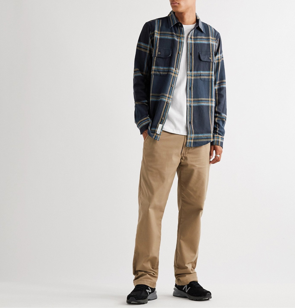 Adsum - Checked Cotton-Flannel Shirt - Blue Adsum
