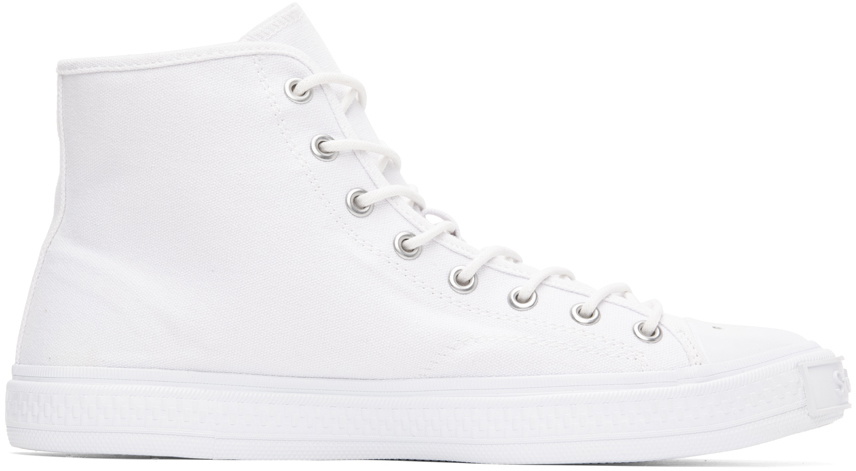 Acne Studios White Ballow High Sneakers Acne Studios