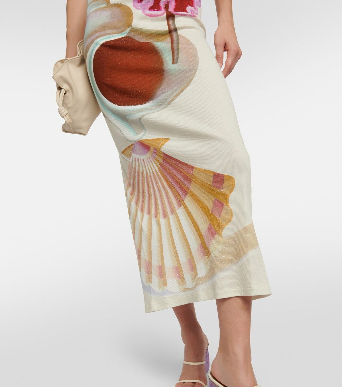 Loewe Shell cotton-blend maxi dress Loewe