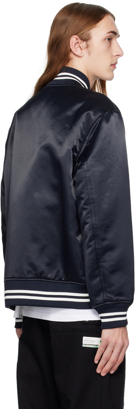 UNDERCOVER Navy 'Techno' Bomber Jacket Undercover