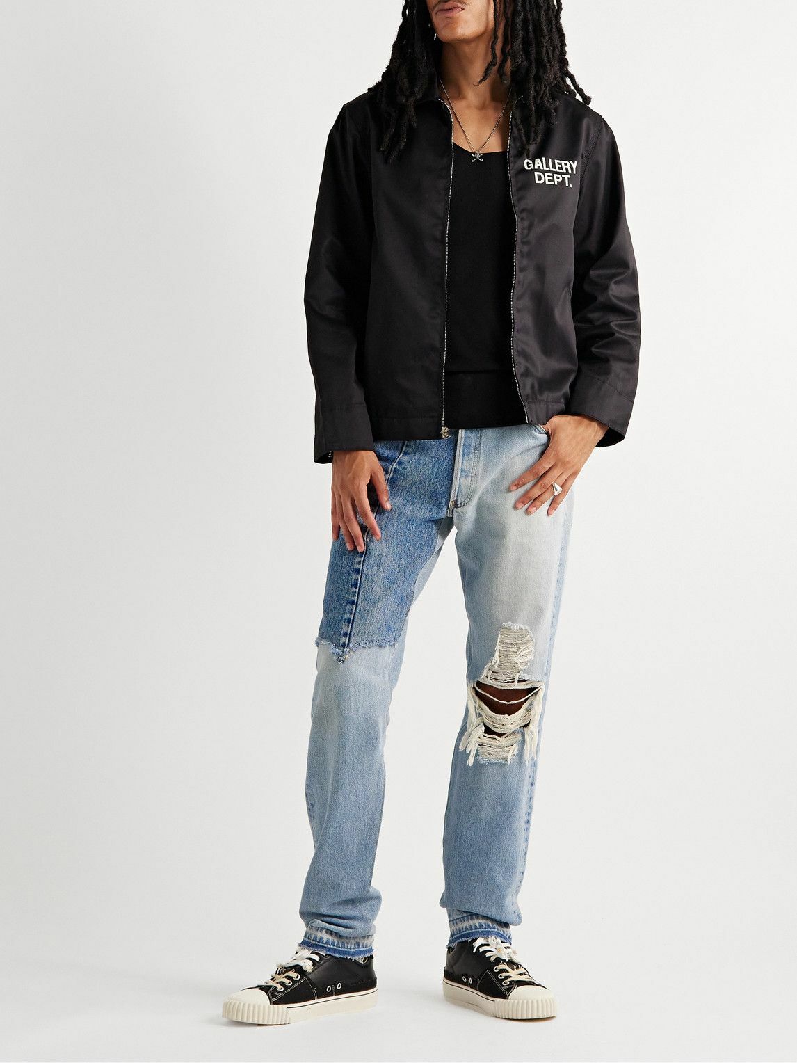 Gallery Dept. - Ken Slim-Fit Panelled Distressed Jeans - Blue Gallery Dept.
