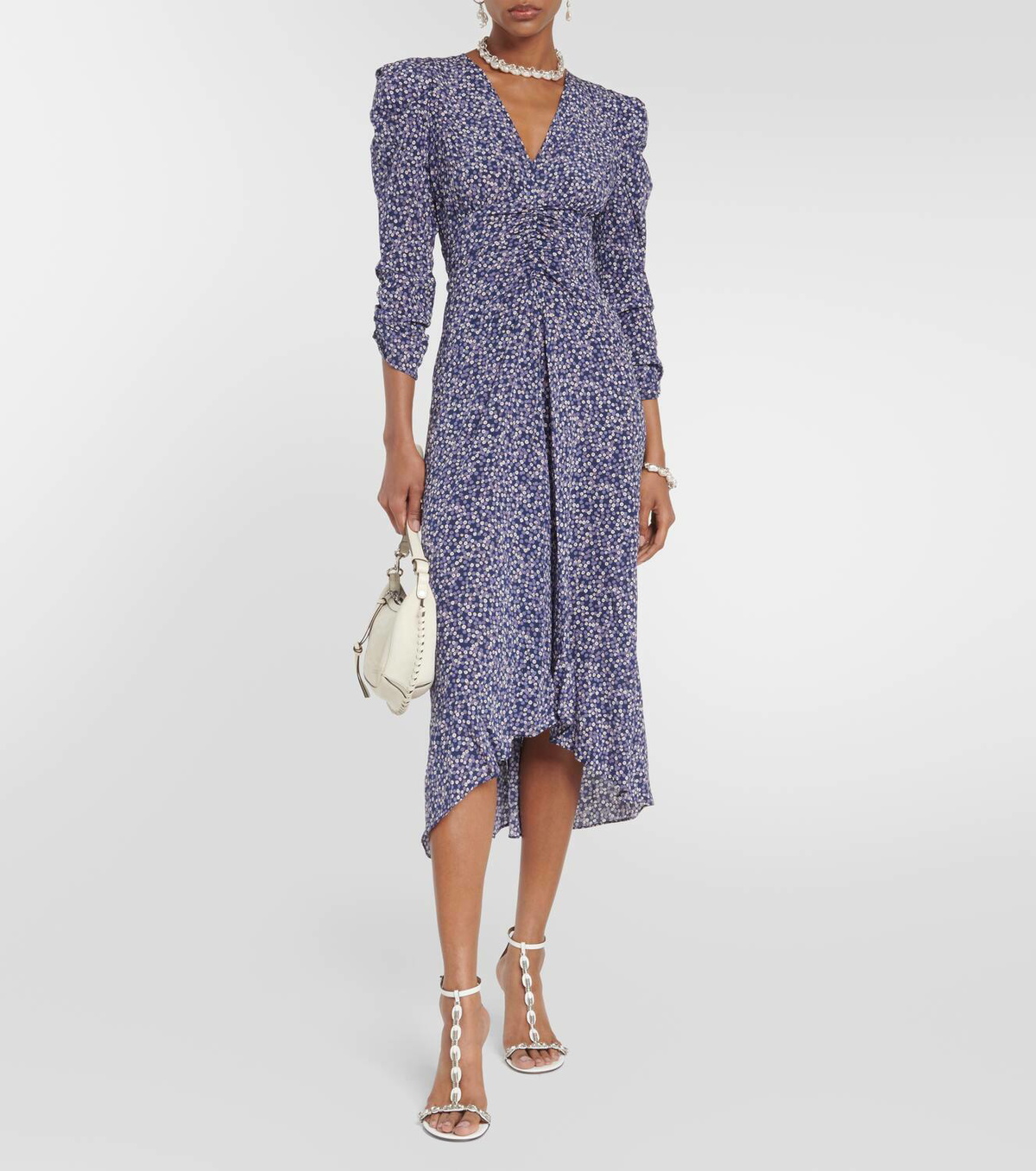 Isabel Marant Albini floral silk-blend midi dress Isabel Marant