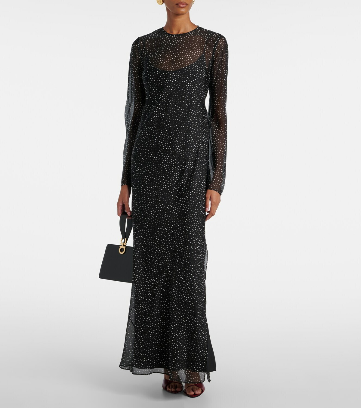 SIR Polka-dot silk maxi dress SIR.