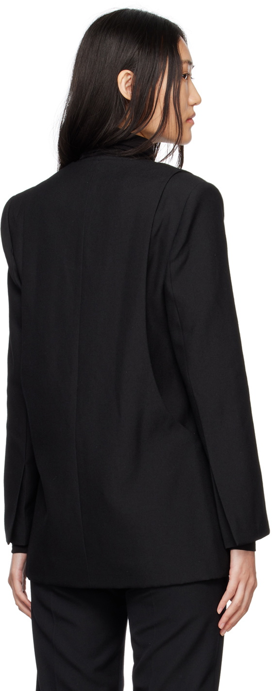 Subtle Le Nguyen Black Layered V-Neck Blazer