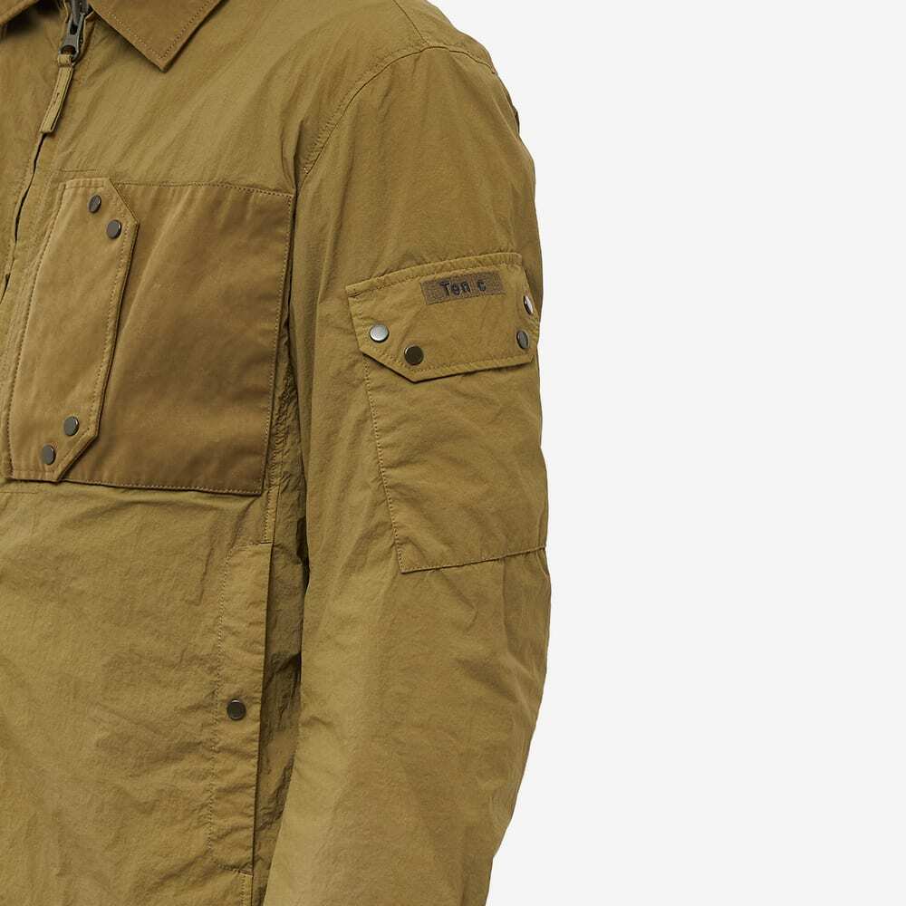Ten C Men's Mid Technical Shirt Jacket in Olive Ten C