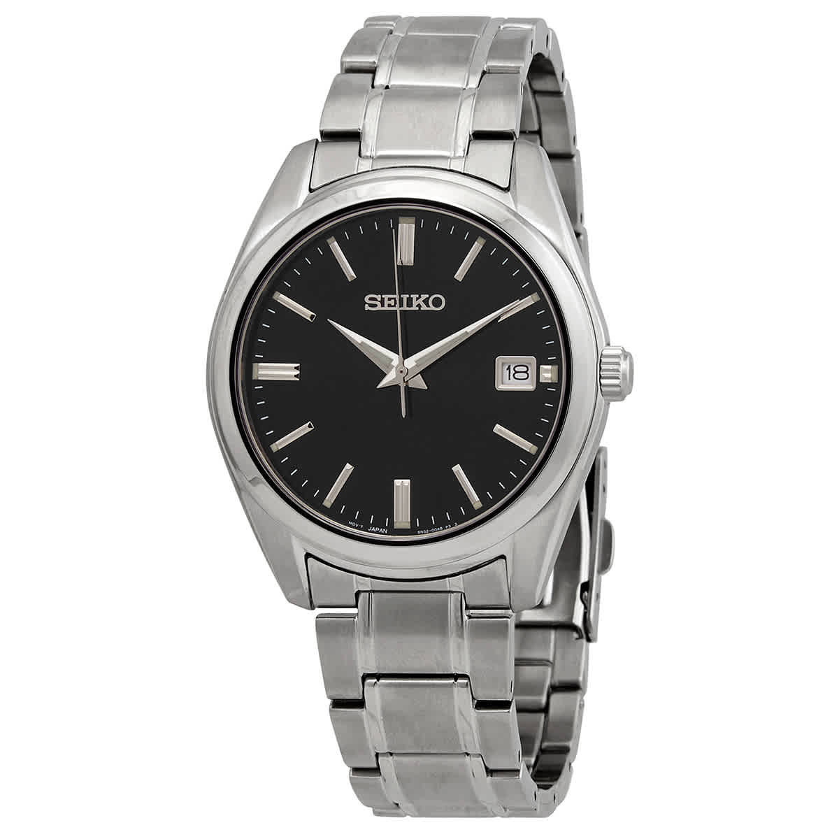 Seiko Essentials Quartz Black Dial Mens Watch SUR311 Seiko