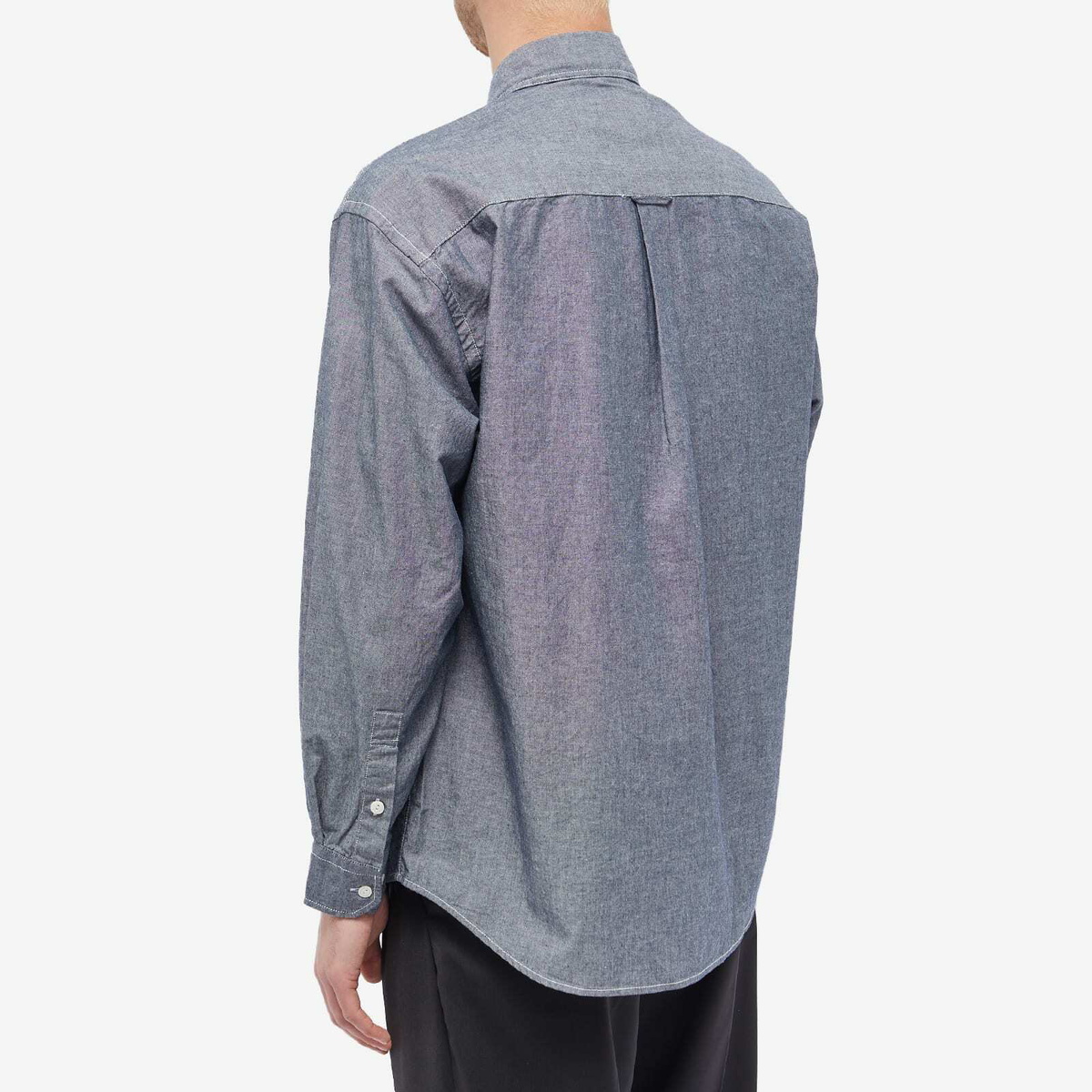 FrizmWORKS Men's Chambray Work Shirt in Indigo FrizmWORKS