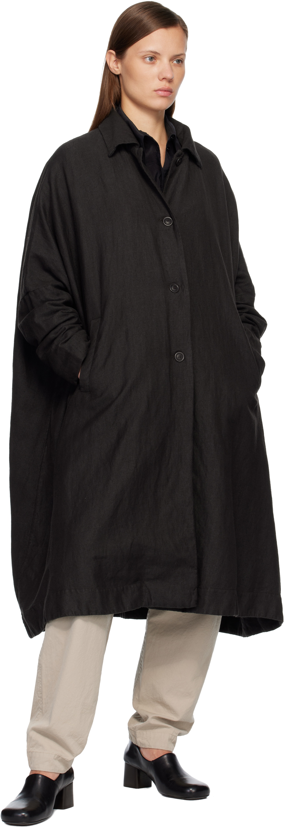 CASEY CASEY Brown Atomless Coat CASEY CASEY