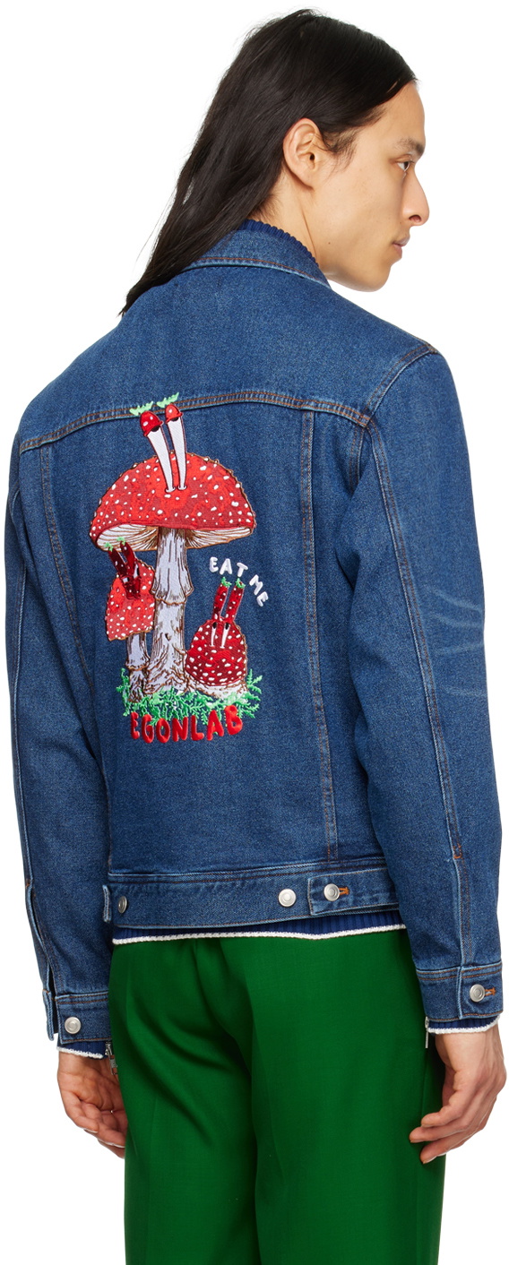 EGONlab Blue Eat Me Denim Jacket EGONlab
