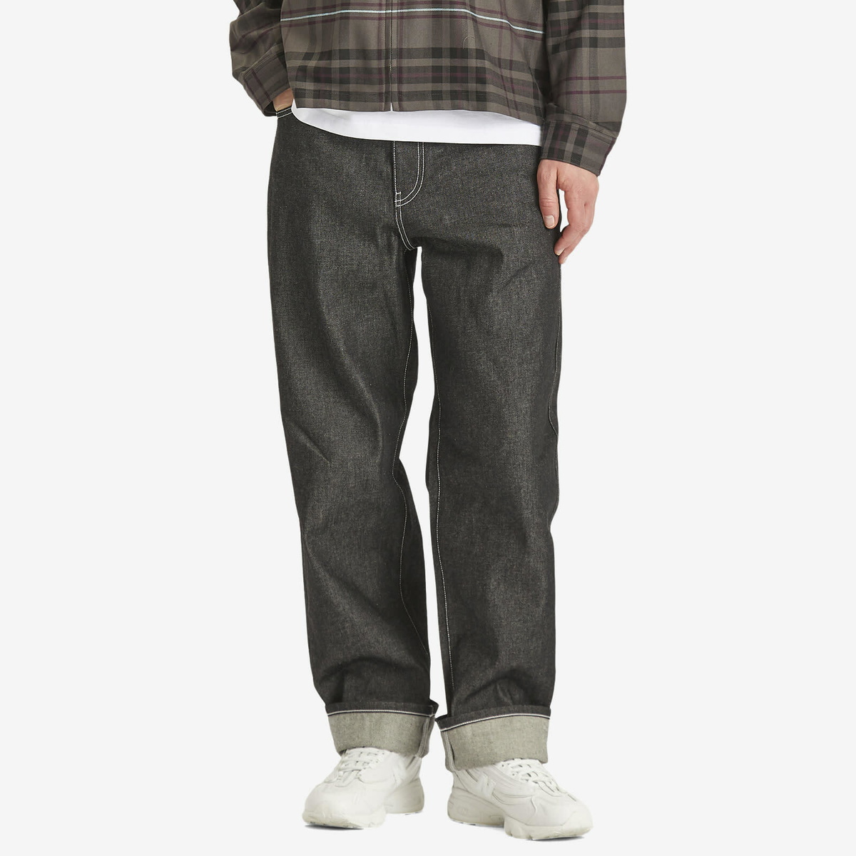 Awake NY Men's Logo Denim Jeans in Black Awake NY