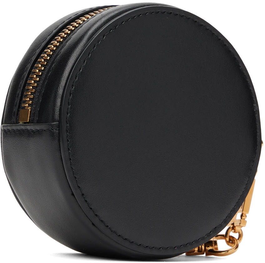 Versace Black Greca Goddess Coin Pouch Versace