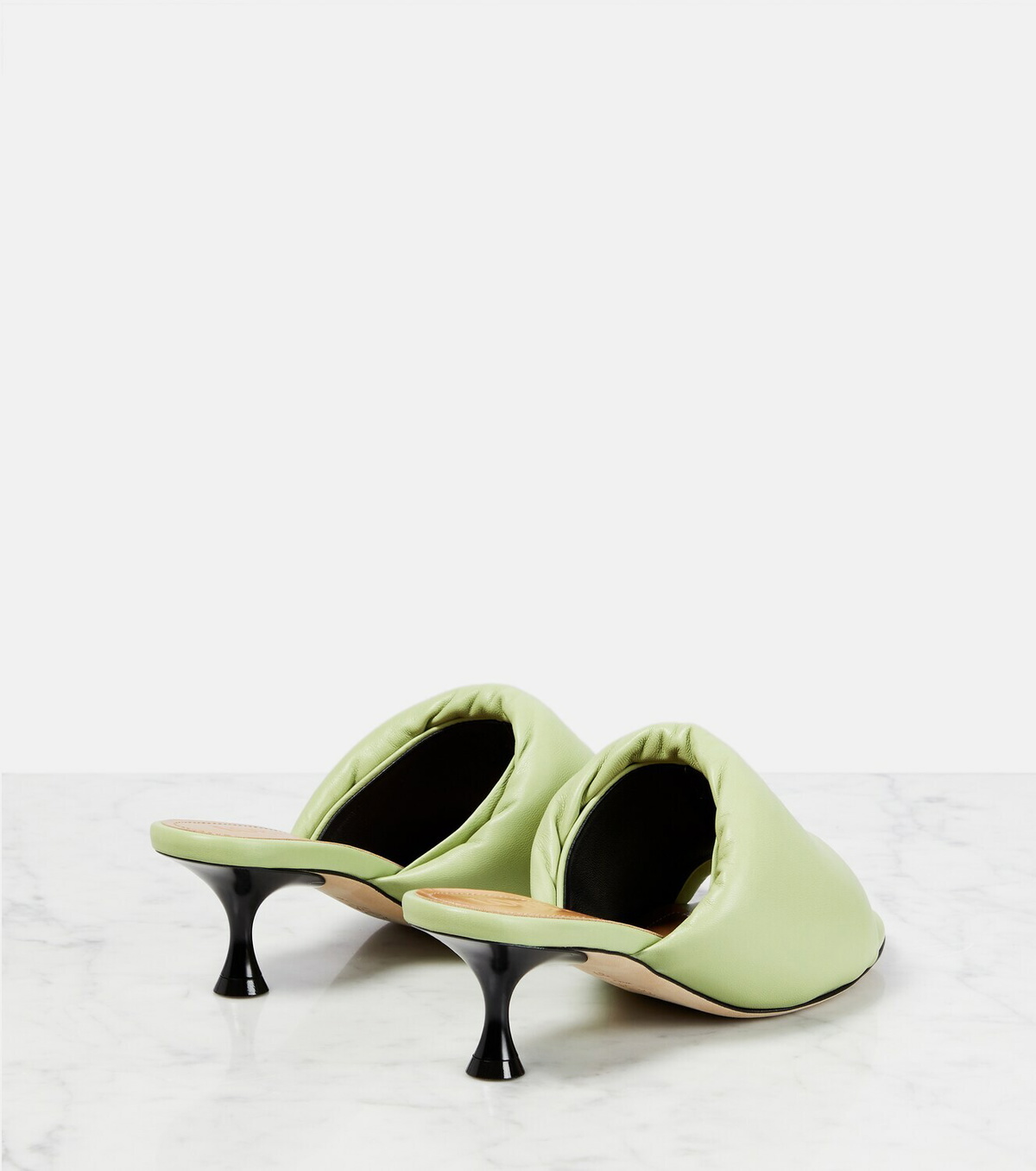 Loewe - Anagram padded leather mules Loewe