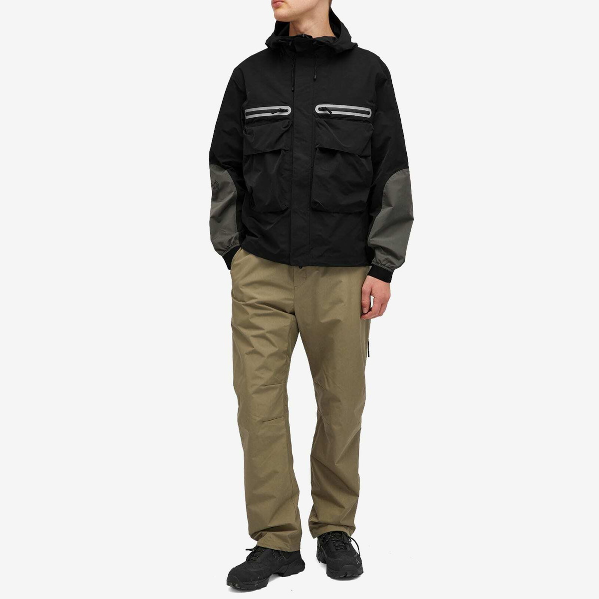 Purple Mountain Observatory Men's Climate Hooded Jacket in Black Purple ...