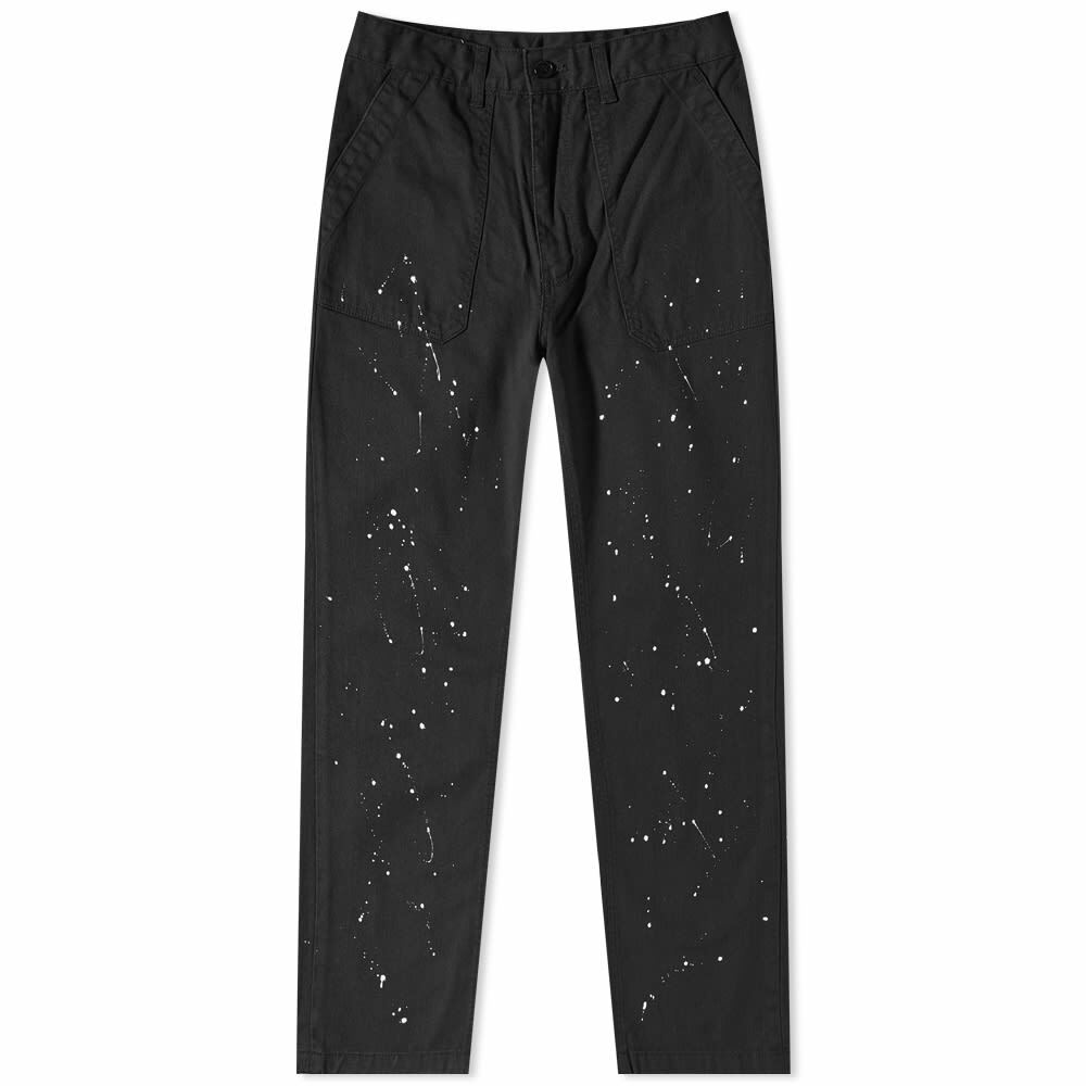 Uniform Bridge Men's Painted Cotton Fatigue Pant in Black Uniform Bridge
