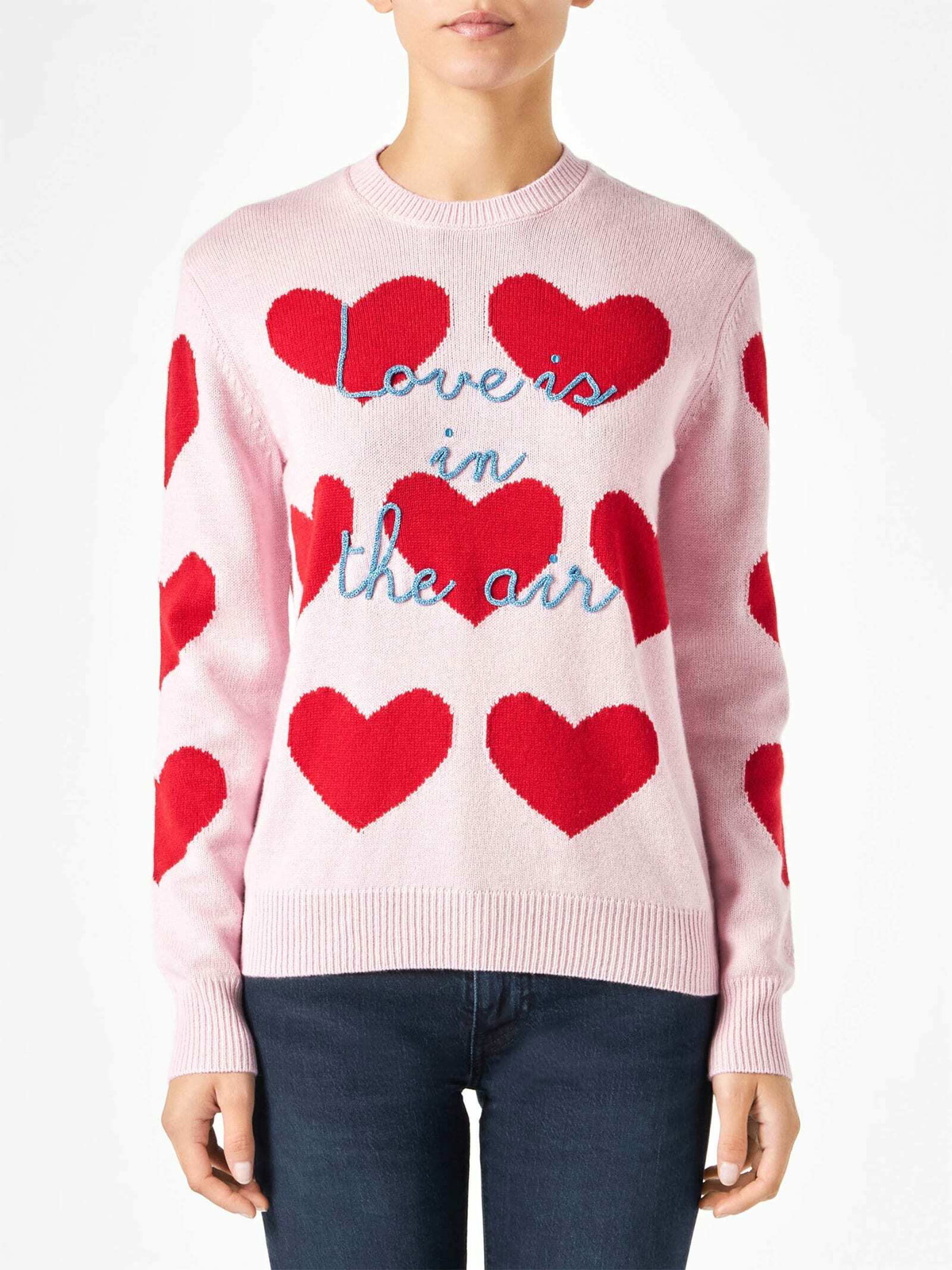 MC2 Saint Barth Woman Sweater With Heart Print MC2 Saint Barth
