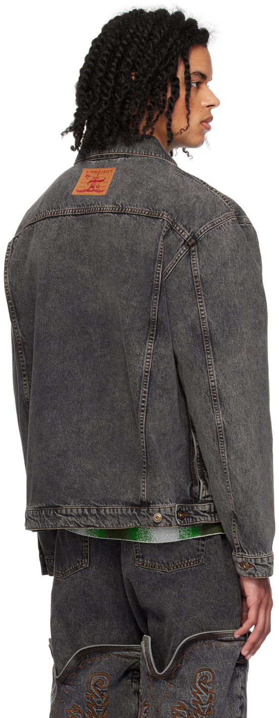 Y/Project Black Wire Denim Jacket Y/Project