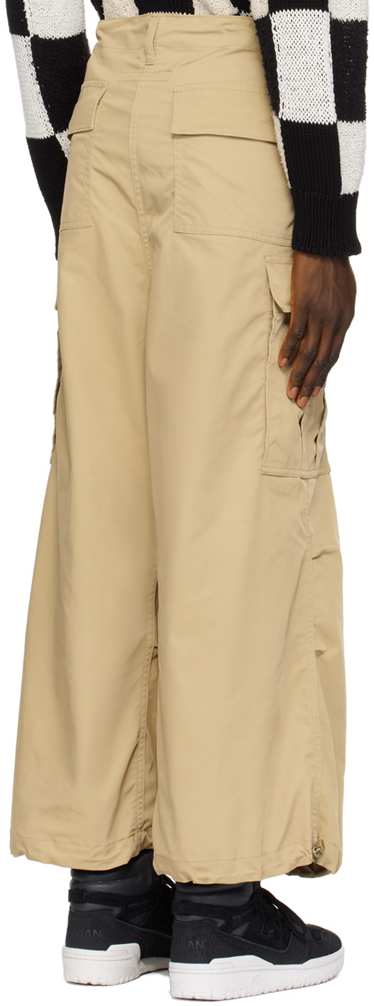 Junya Watanabe Beige Drawstring Cargo Pants Junya Watanabe