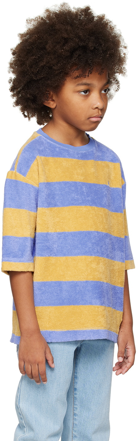 Repose AMS Kids Blue & Tan Striped T-Shirt Repose AMS