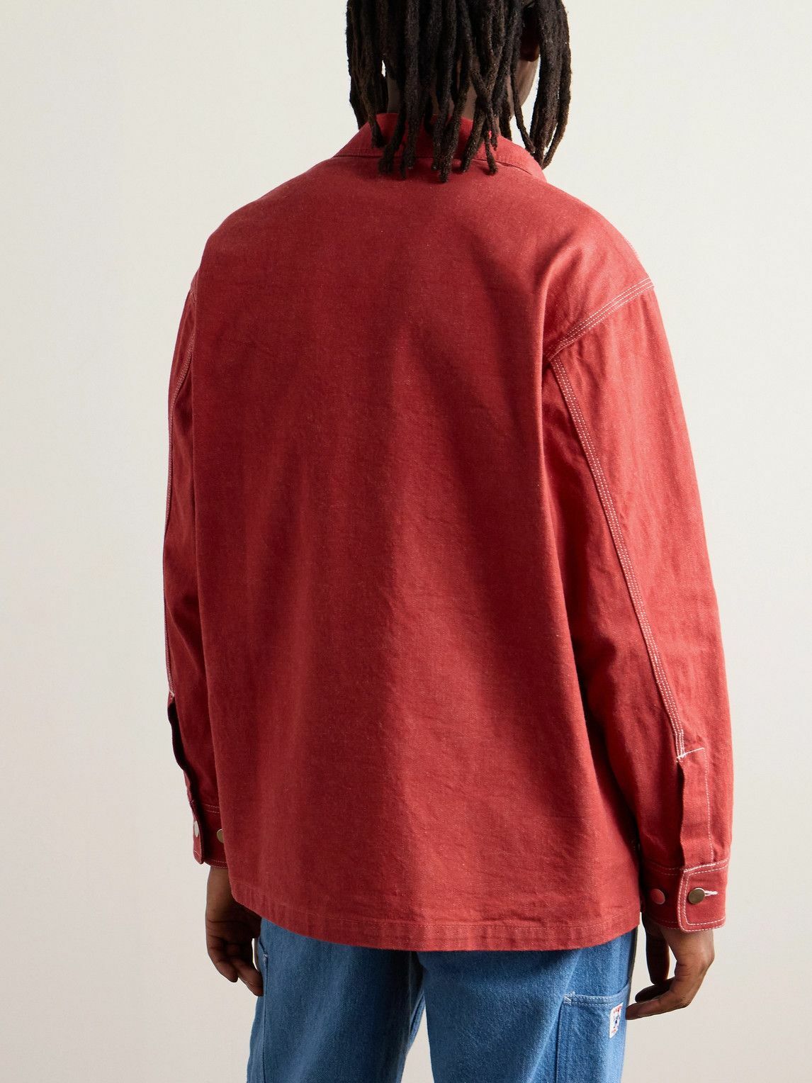 Randy's Garments - Selvedge Denim Overshirt - Red Randy's Garments