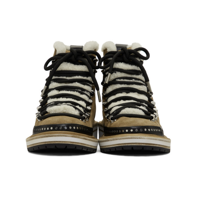 rag and bone Tan Suede Compass Boots Rag and Bone