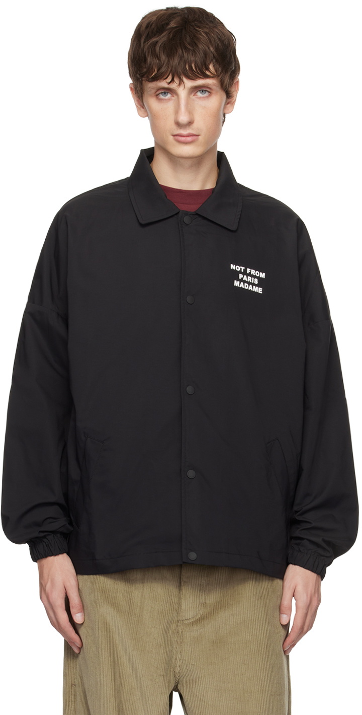 Drôle De Monsieur Black 'La Veste Slogan' Jacket Drôle de Monsieur