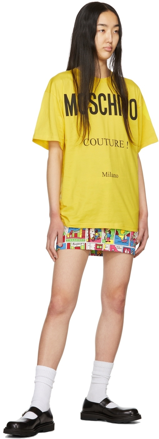 Moschino Multicolor Cotton Mini Skirt Moschino