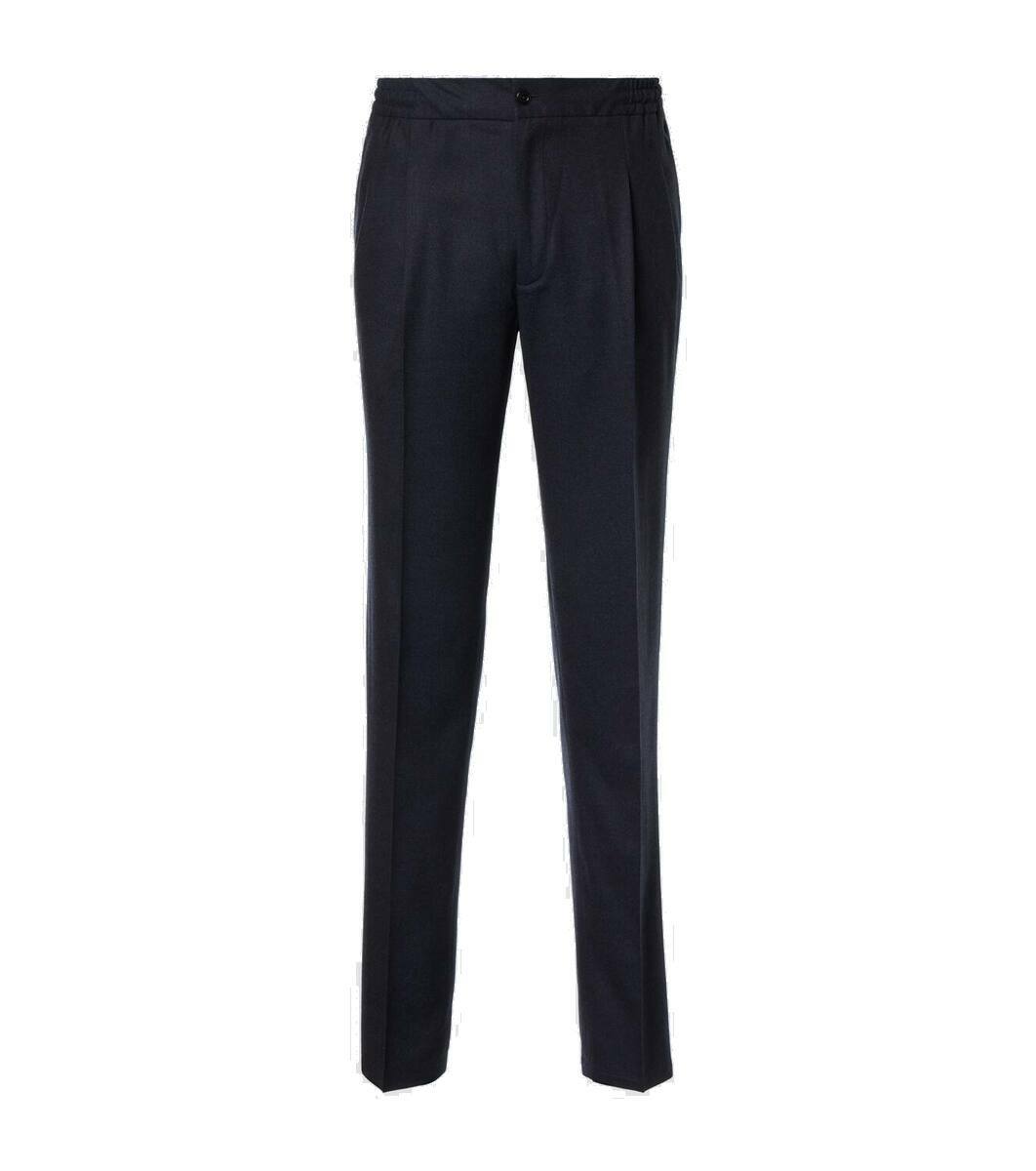 RUBINACCI Virgin wool slim pants Rubinacci