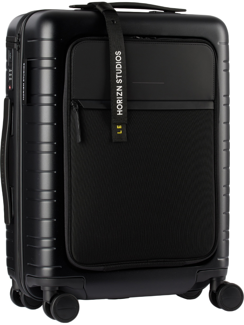 Horizn Studios Black M5 Smart Cabin Suitcase, 37 L Horizn Studios
