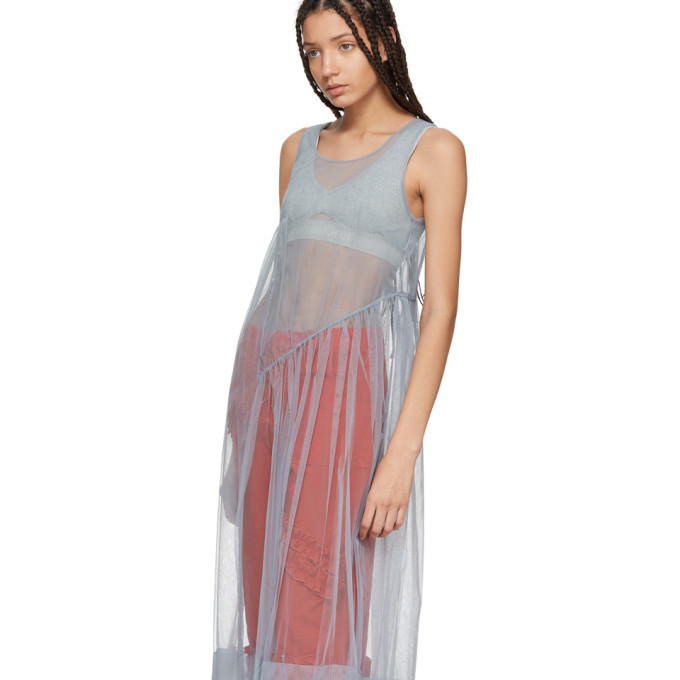Molly Goddard SSENSE Exclusive Grey Robyn Dress Molly Goddard