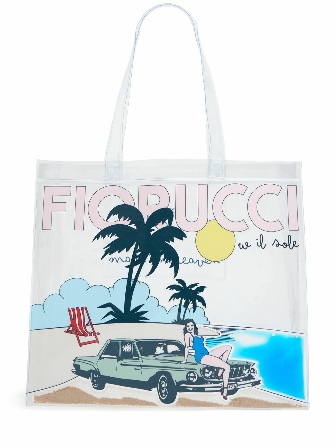 FIORUCCI Beach Print Pvc Tote Bag Fiorucci