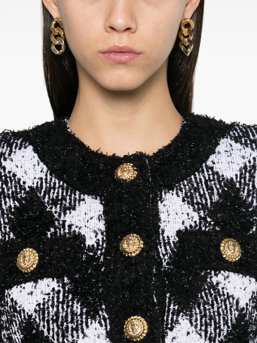 Balmain Gingham Tweed Jacket Balmain