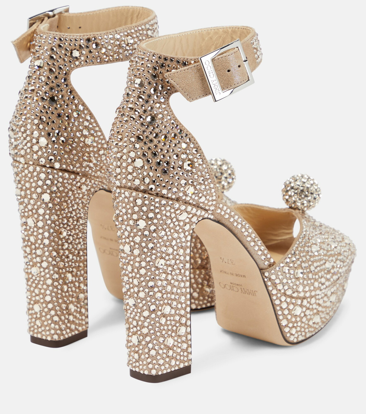Jimmy Choo - Socorie 120 embellished leather sandals Jimmy Choo
