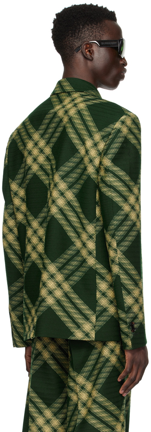 Burberry Green Check Jacket Burberry