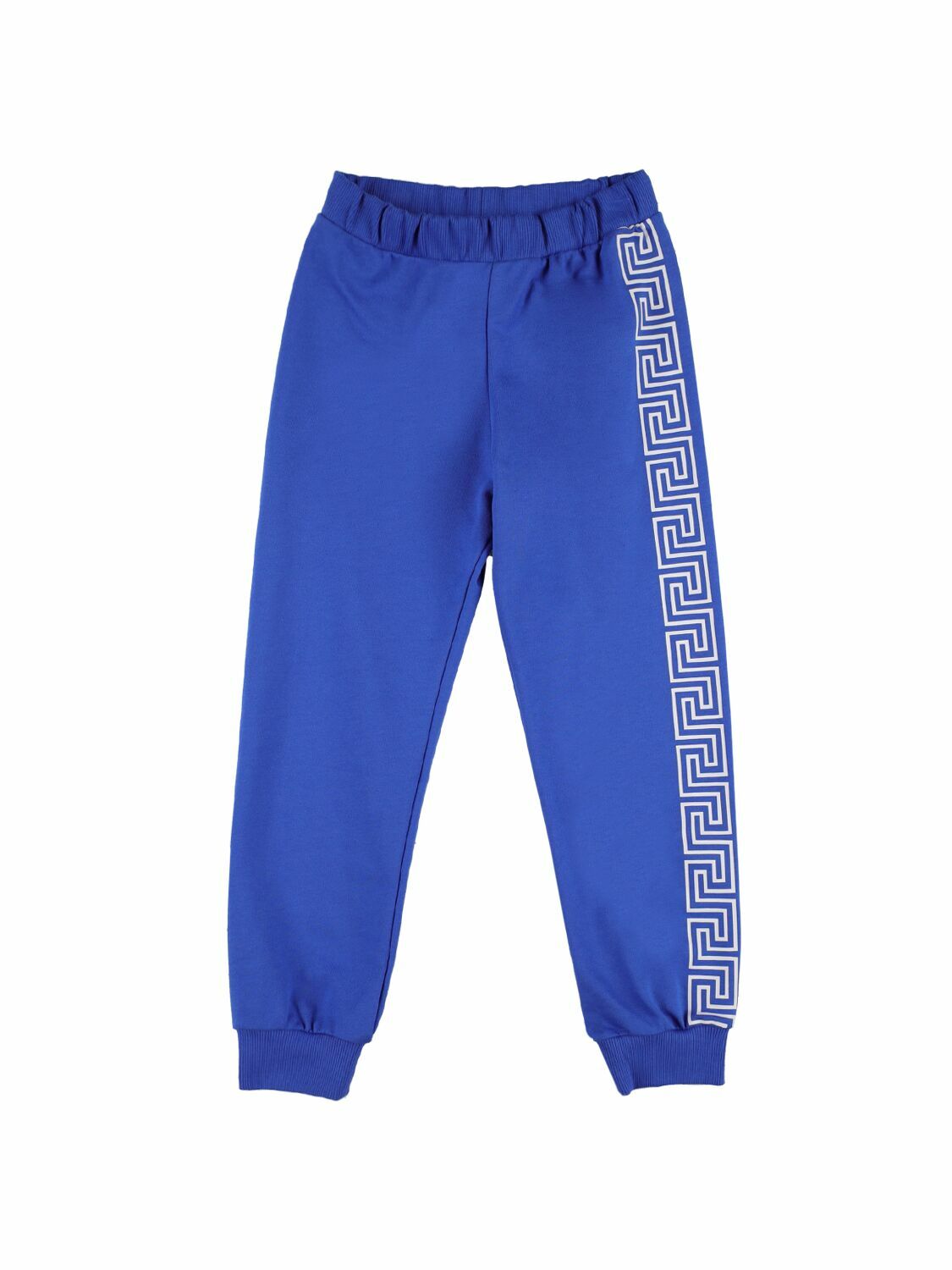 VERSACE Greca Print Cotton Sweatpants Versace