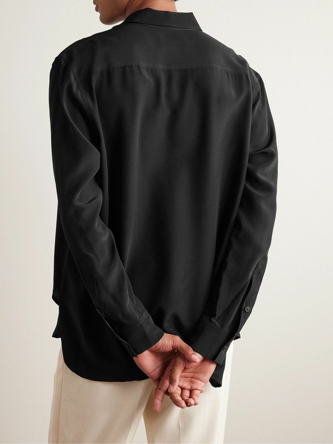 Nili Lotan - Rene Silk Shirt - Black Nili Lotan