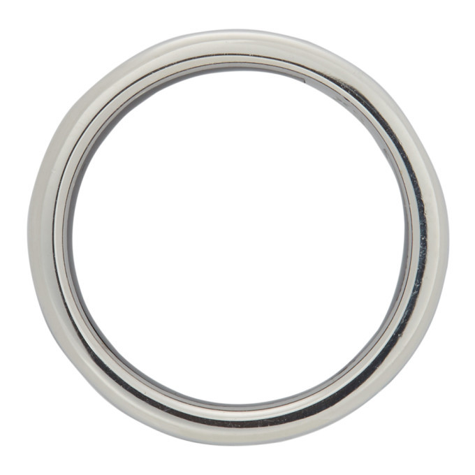 Vivienne Westwood Silver and Black Conduit Street Ring Vivienne Westwood