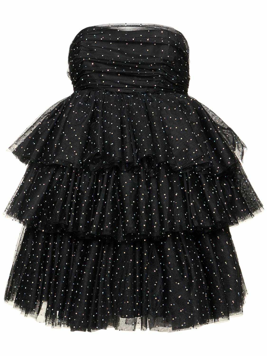 ROTATE - Sleeveless Embellished Mesh Mini Dress Rotate ROTATE - Sleeveless Embellished Mesh Mini Dress Rotate