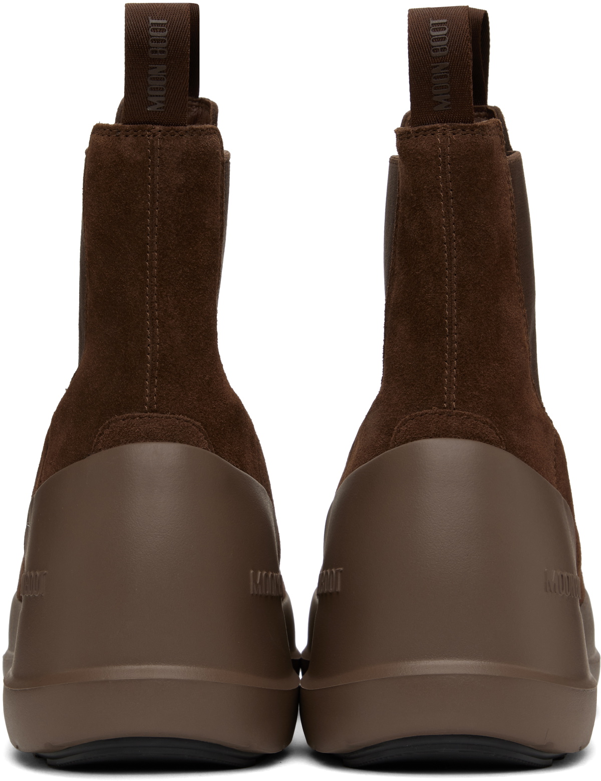 Moon Boot Brown Luna Suede Chelsea Boots Moon Boot