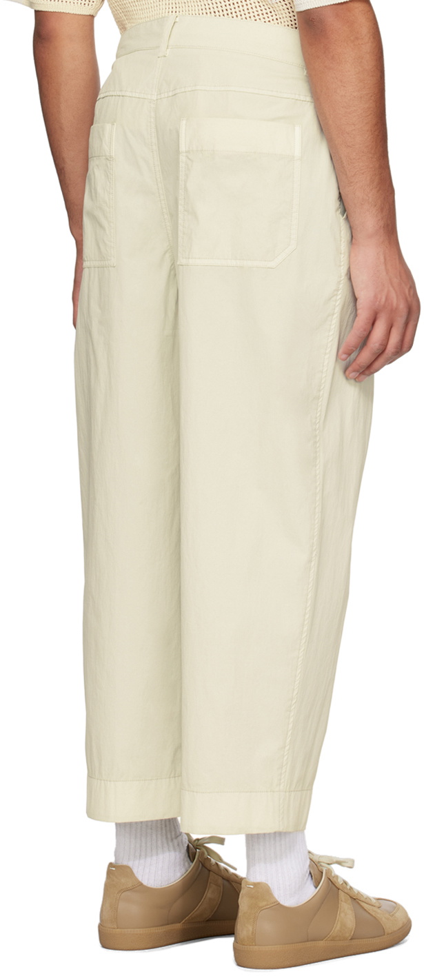 Solid Homme Beige Tapered Trousers Solid Homme