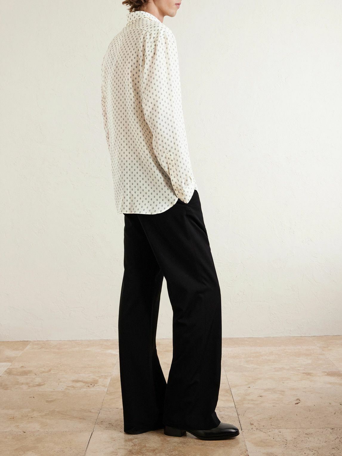 TOM FORD - Paisley-Print Silk Crepe de Chine Shirt - White TOM FORD