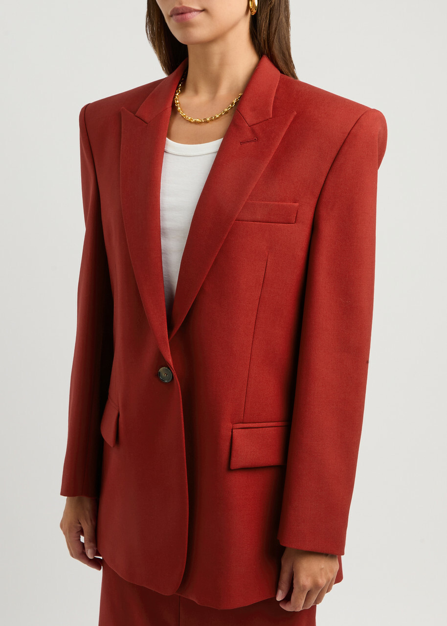 Stella Mccartney Wool Blazer Red Stella McCartney
