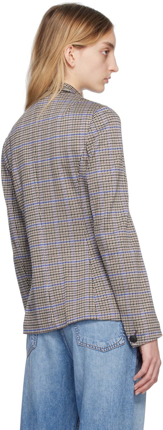 rag & bone Gray & Blue Slade Blazer Rag and Bone